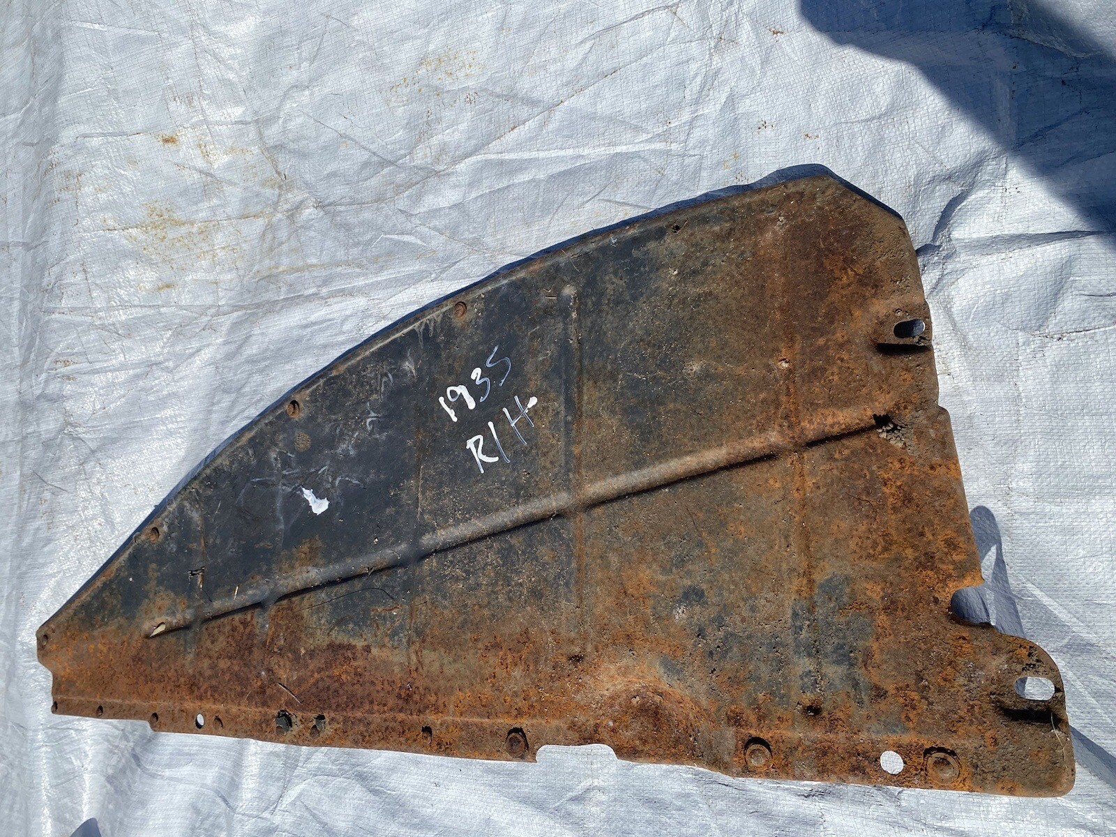 1935 Packard Passengers Side Front Fender Inner Engine Compartment ...