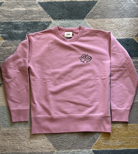 Drakes London Mens Pink Archer Logo Sweatshirt Size 40 / Medium EUC | eBay