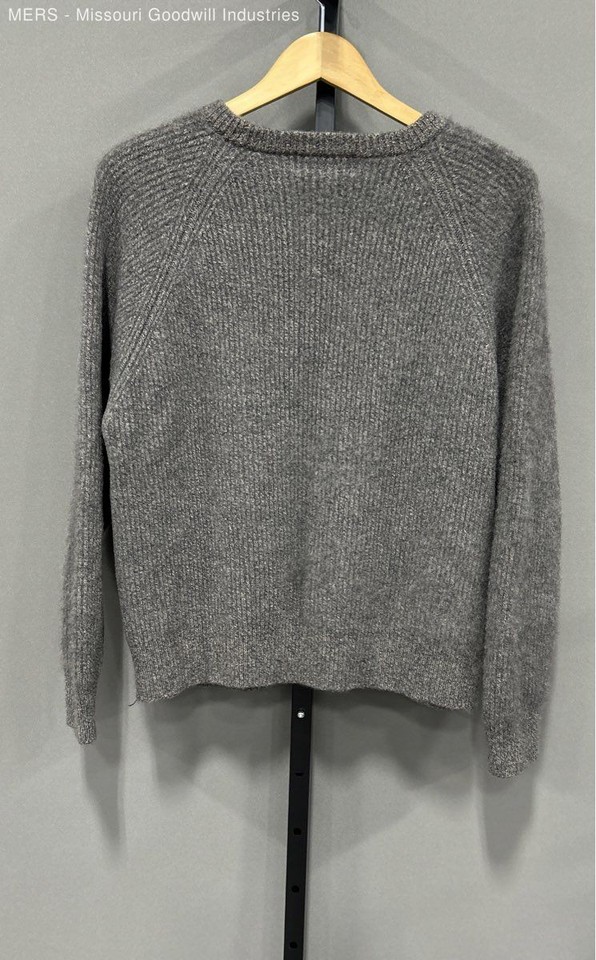 Grayson Dunn Women's Gray Solid Cashmere Sweater Crewneck XL | eBay