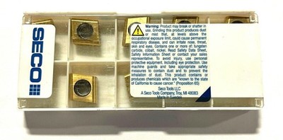 Seco Carbide Inserts 335.18-1005TN4-R16-M10 Grade F40M Milling Inserts ...