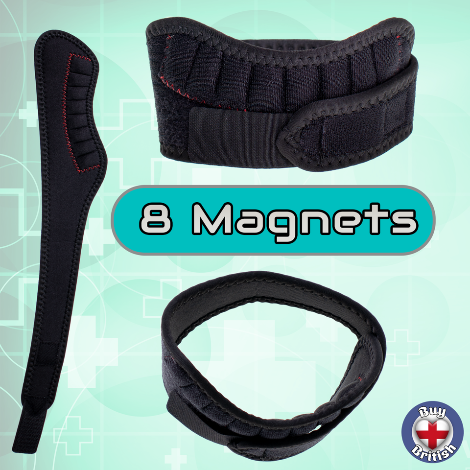 2 X 8 Magnet Neoprene Patella Tendon Support Magnetic Knee Strap Brace ...