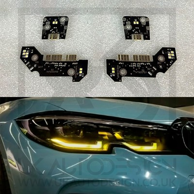 BMW 3 Series CSL Yellow DRL Module Set Adaptive LED Headlights (G20/G21 ...