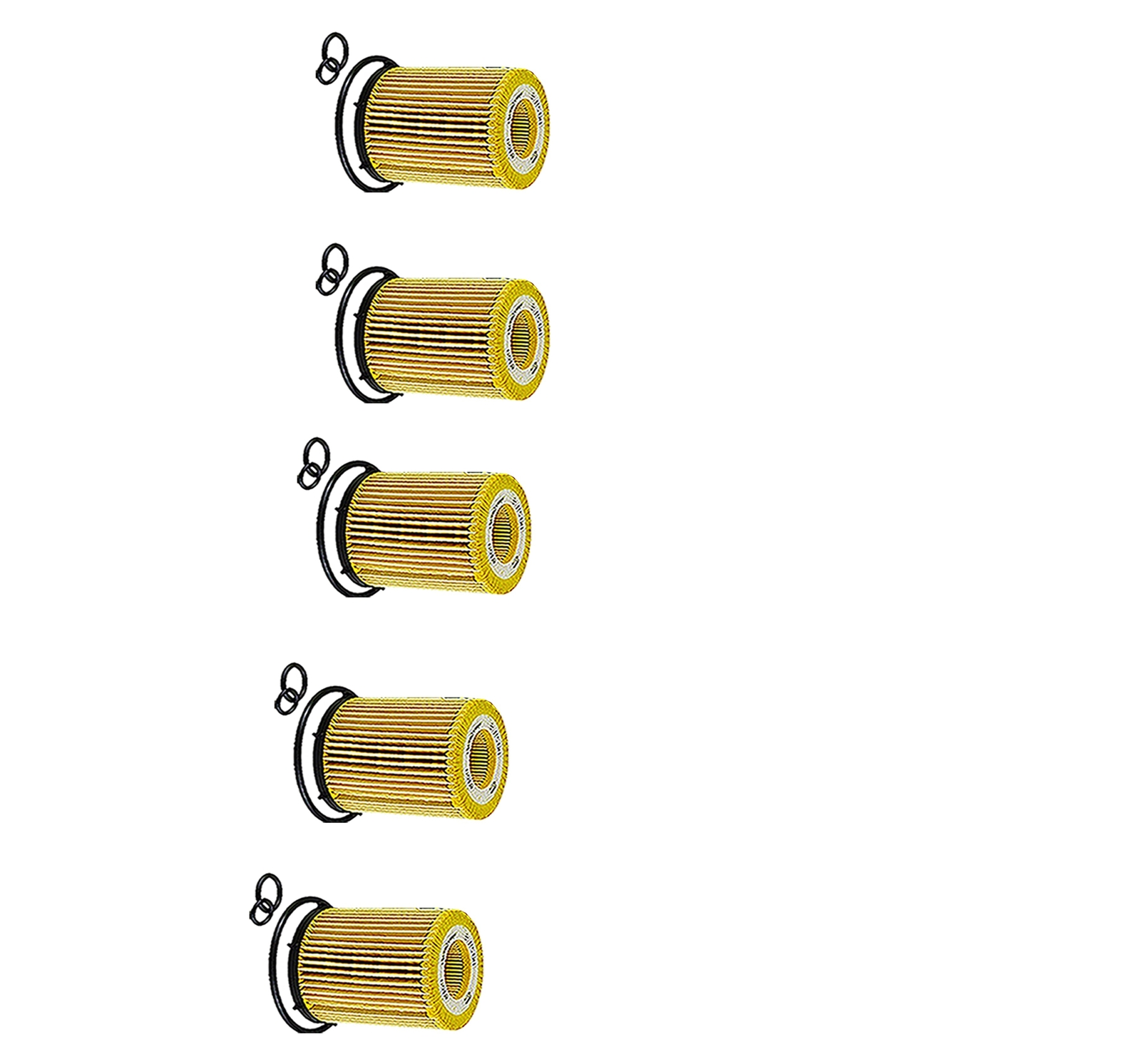 OEM Mann Set of 5 Engine Oil Filters For Mercedes W205 C117 X156 S213 ...