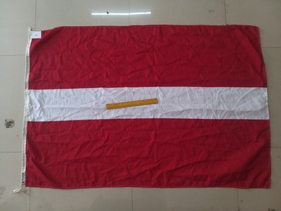 Lettonie Vintage Nautique Pays Sortie Porte Drapeau De Bateau Salvage ...