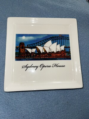 Guritno Porcelain Sydney Opera House Trinket Dish Plate Made In ...