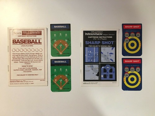 Intellivision Manuals & Inserts [Mattel Electronics & Tele-Games] - You ...