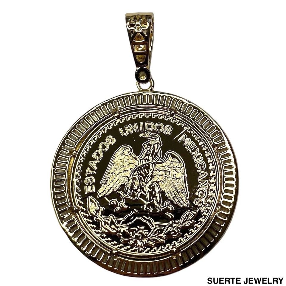 14K Gold Plated Mexican Centenario Moneda 50 Pesos Oro Laminado ...