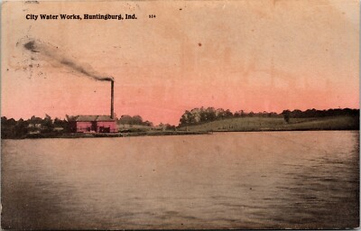 Postcard IN Huntingburg City Water Works - Publ. Art Mfg Co. No. 934 ...