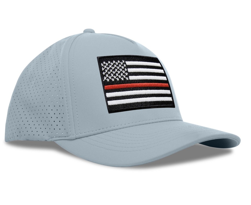 Adjustable Snapback Trucker Cap - Jetset Series (Thin Red Line, Sky ...
