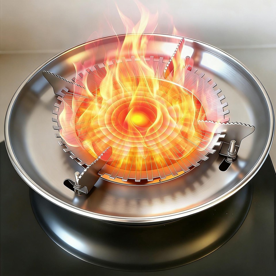 Gas Stove Windshield Ring Kitchen Cooking Accessory Silver Gas Hood ...