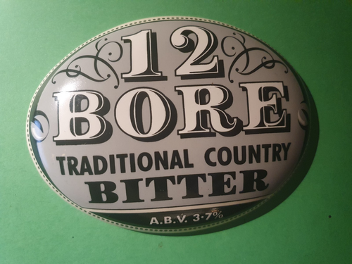 Beer pump clip badge KING & BARNES brewery 12 BORE real ale CERAMIC ...