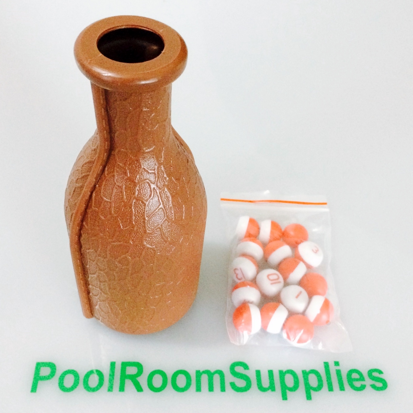 BROWN QUALITY Pool Snooker Billiard Kelly Pool Marbles & Shaker Pool ...