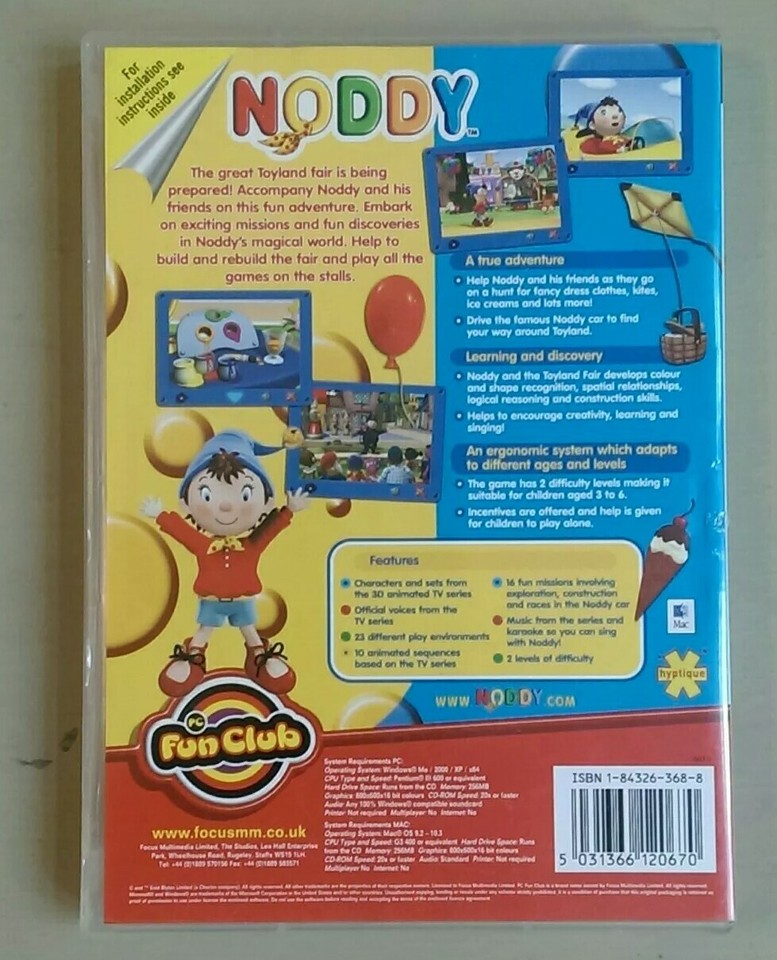 NODDY AND THE TOYLAND FAIR (PC / MAC CD-ROM). | eBay UK