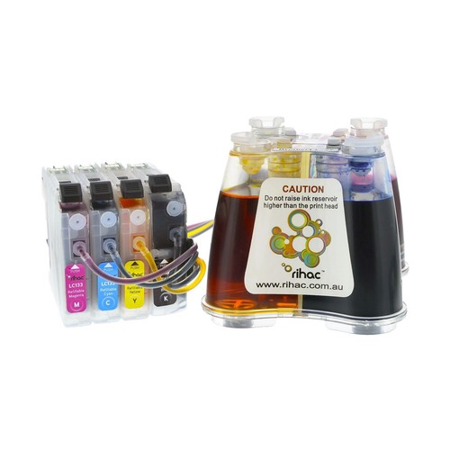 RIHAC CISS suits Brother LC133 LC131 cartridges DCP J4110 J752 J552 ...