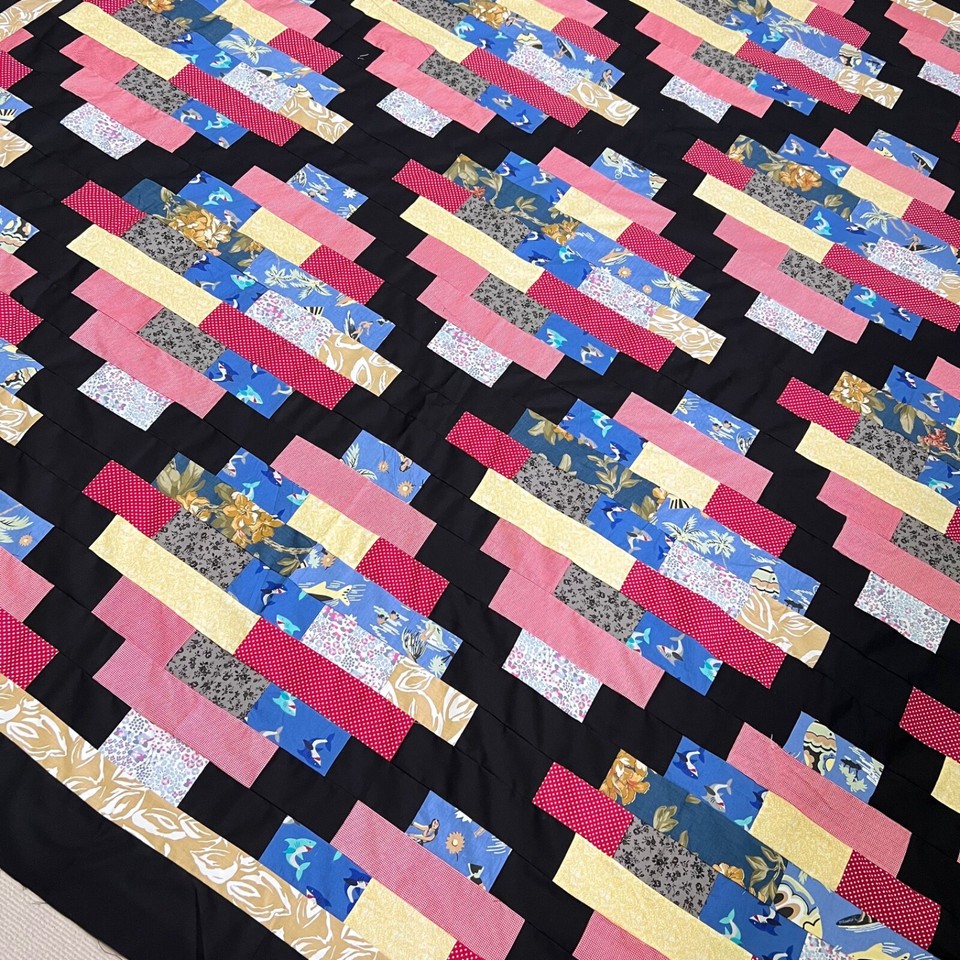 Handmade Original Hampton Court Cotton Fabric Patchwork quilt top ...