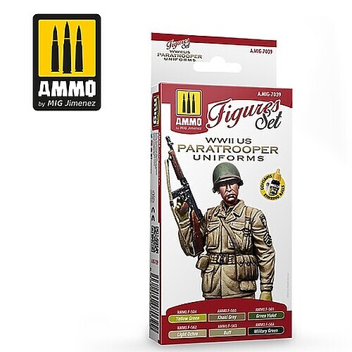 Ammo WWII US Paratroopers Figures Paint Set - Hobby and Model Paint Set ...