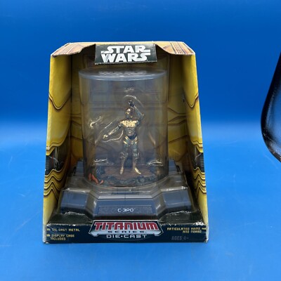 2006 Star Wars TITANIUM Series FULL COLOR Die-Cast C-3PO Gold Droid ...