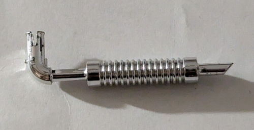 LEGO Chrome Muffler EXHAUST PIPE Curved Ridges Ribbed Silver 2004 ...