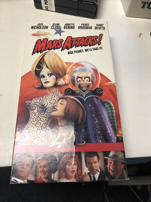 Mars Attacks (VHS, 1998, Widescreen) Vintage Sci Fi Cult Classic Glenn ...