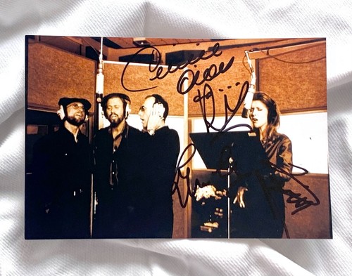 Signed BEE GEES + CELINE DION photo ORIGINAL rare SIGNATURES autograph ...