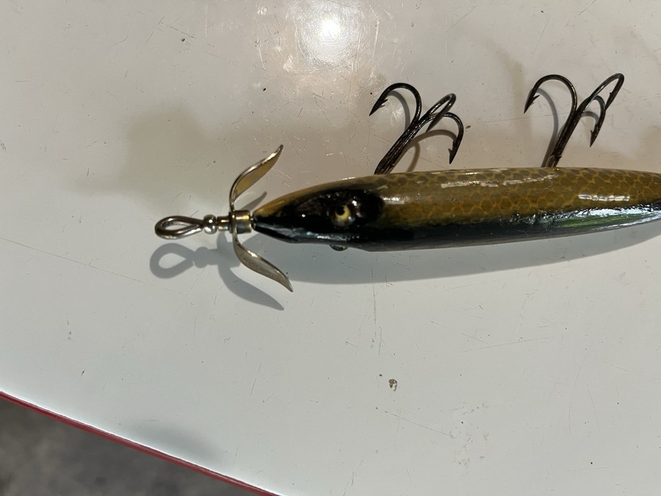 Heddon 130 Torpedo Lure,glass eyes ,3 Hooks. | eBay