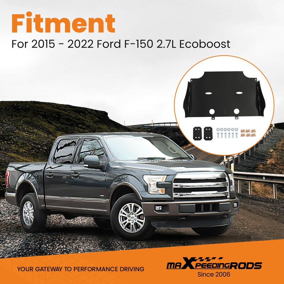 Steel Rear Skid Plate Lower Plate For Ford F-150 3.5L Ecoboost 2015 ...