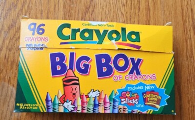 Vintage 1999 Crayola Big Box 96 Crayons 638084589779| eBay