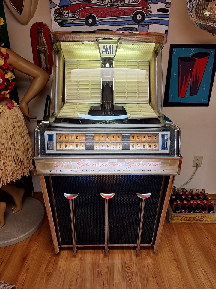 Vintage AMI XJKB 200 Play Jukebox machine 45 SIGN Continental OBO | eBay