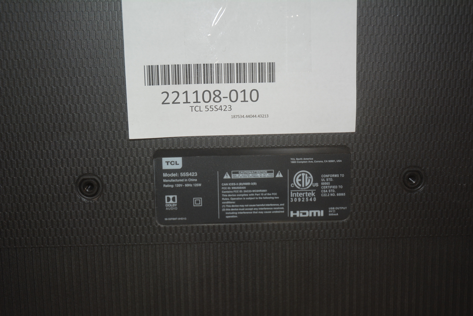 TCL 55S423 MAIN BOARD 40-MST10F-MAA2HG | eBay