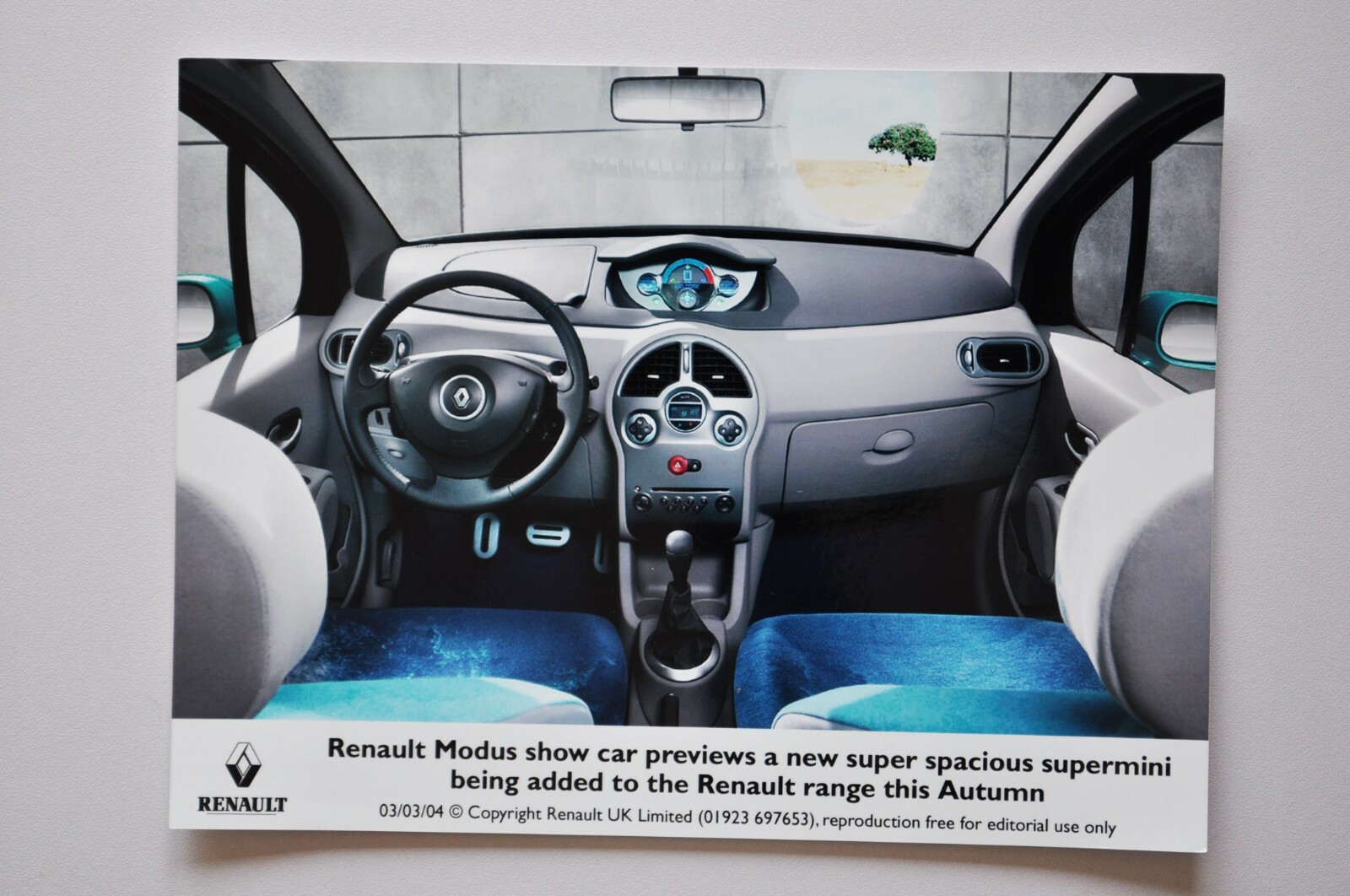 Car Press Photo - 2004 Renault Modus - Interior View | eBay