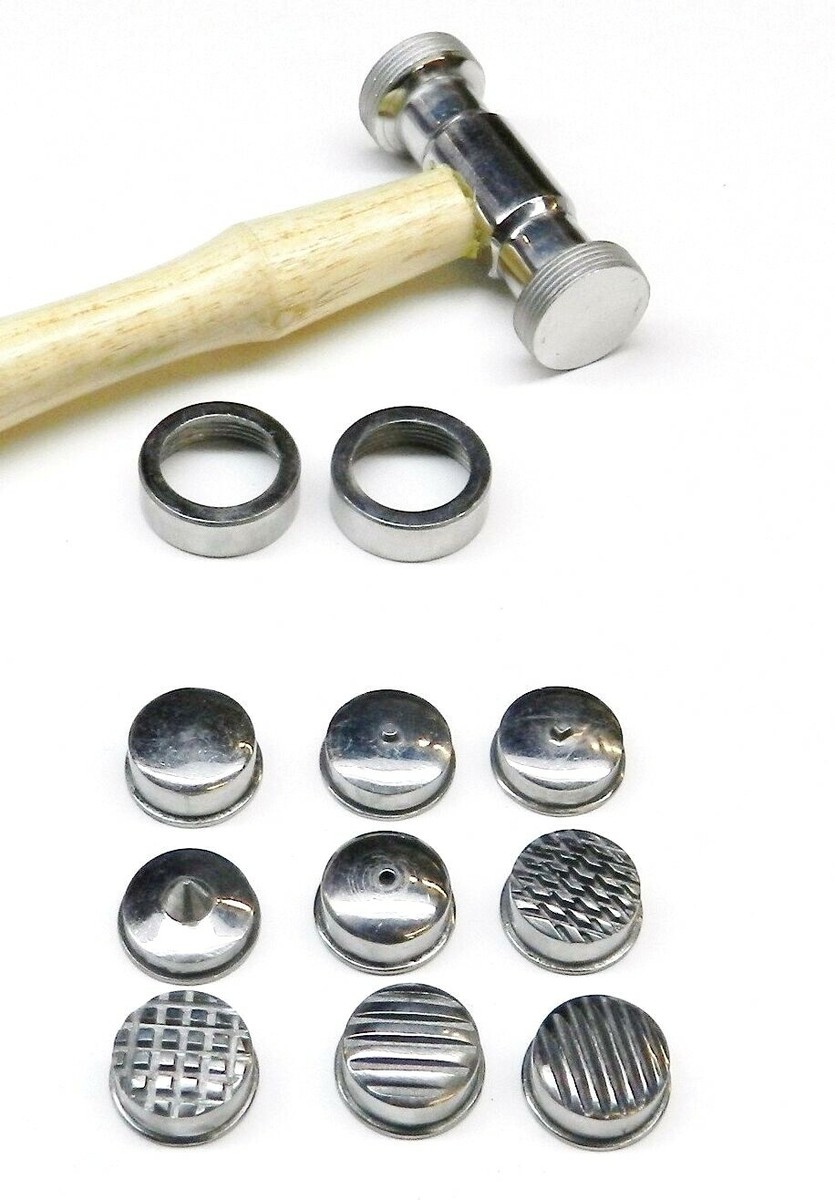 Metal Forming Tools TEXTURING HAMMER 9 FACES/ HEADS PATTERNS ...