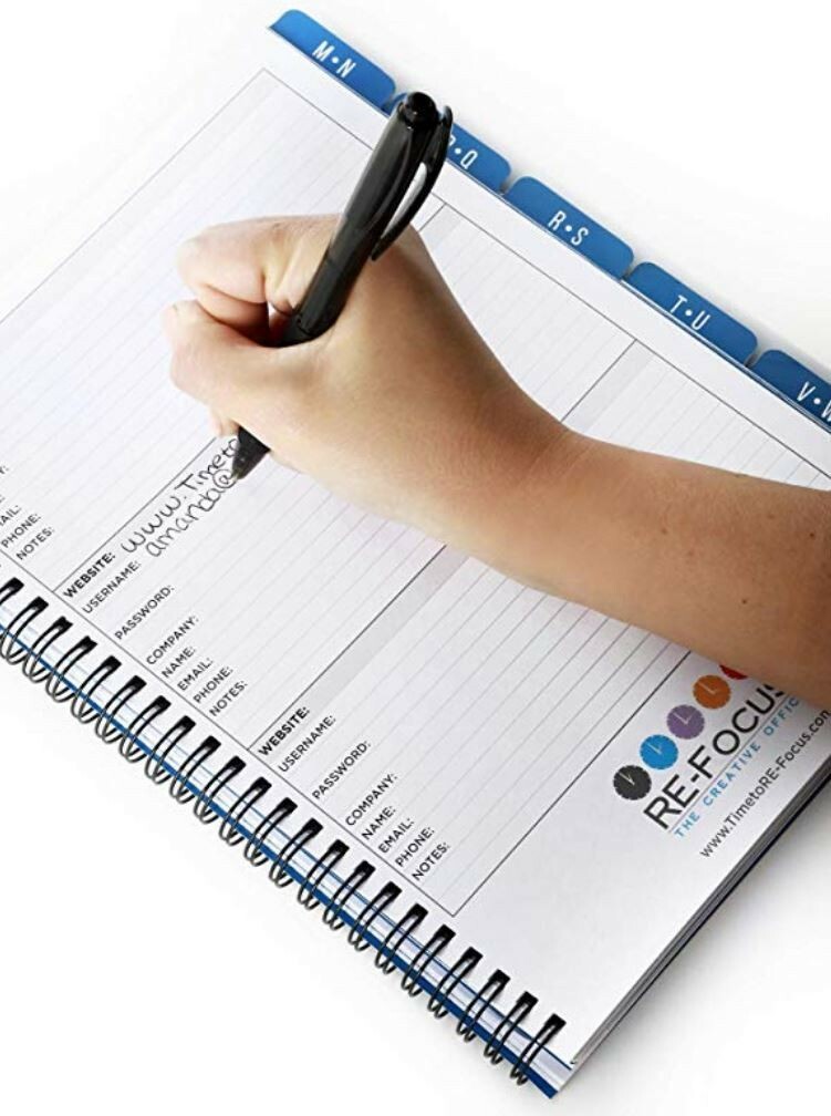 RE-Focus, The Creative Office Pink Password Book | eBay