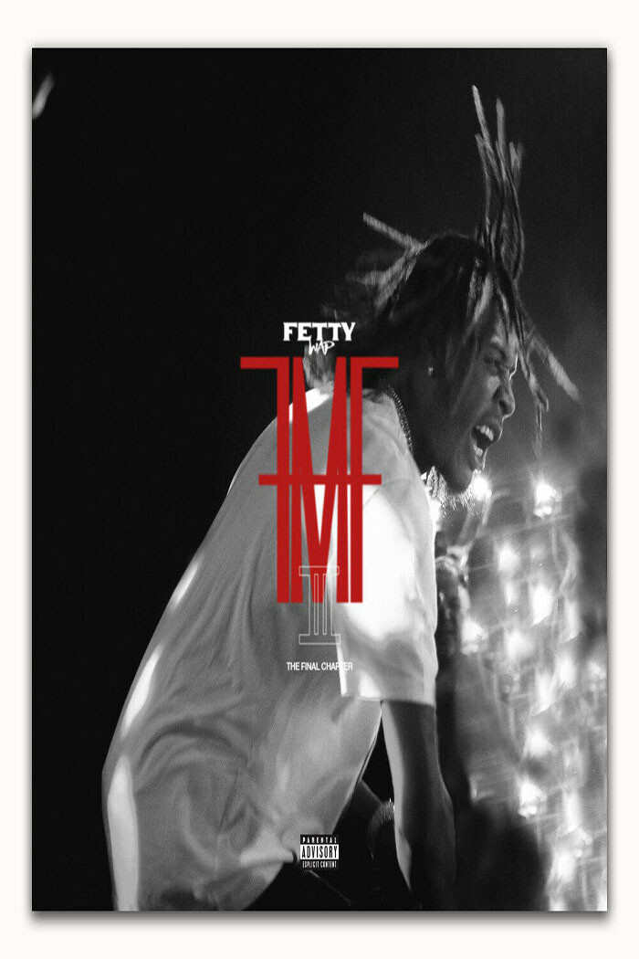 Text Me Fetty Wap Feat Monty Rapper Music Album Poster 21 24x36 E-1483 ...