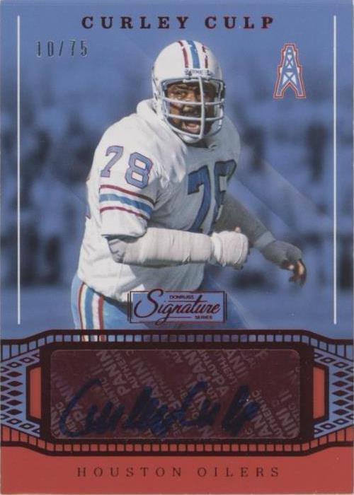 2019 Panini Chronicles - Signature Series Curley Culp #SS36 Red /75 (AU ...