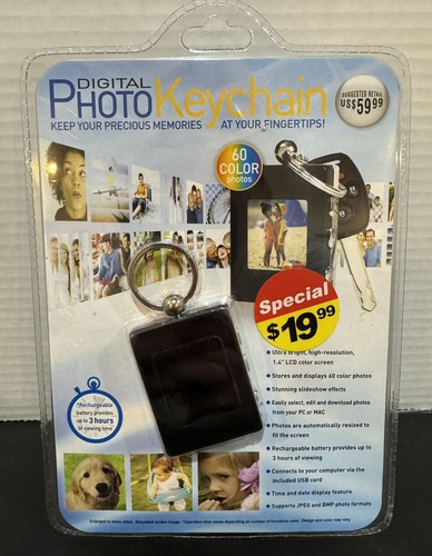 Innovage Digital Photo Keychain Camera 8Mb 60 photos 1.4" LCD Screen ...