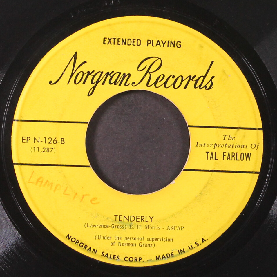 TAL FARLOW: interpretations of tal farlow # 2 NORGRAN 7" Single 45 RPM ...