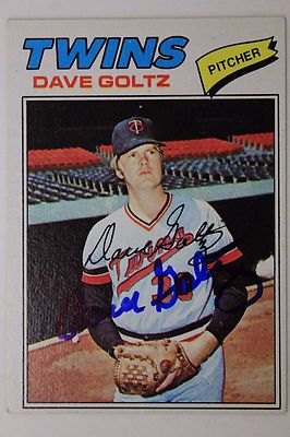 DAVE GOLTZ Minnesota Twins Dodgers Autographed 1977 Topps #321 Signed ...