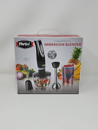 Immersion Blender 200W Blending Power 2 speed Mix Chop Whisk By Parini ...