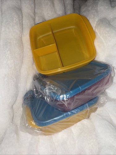 New Tupperware ECO Lunch It Divided Containers Bento Box Meal Prep Set ...