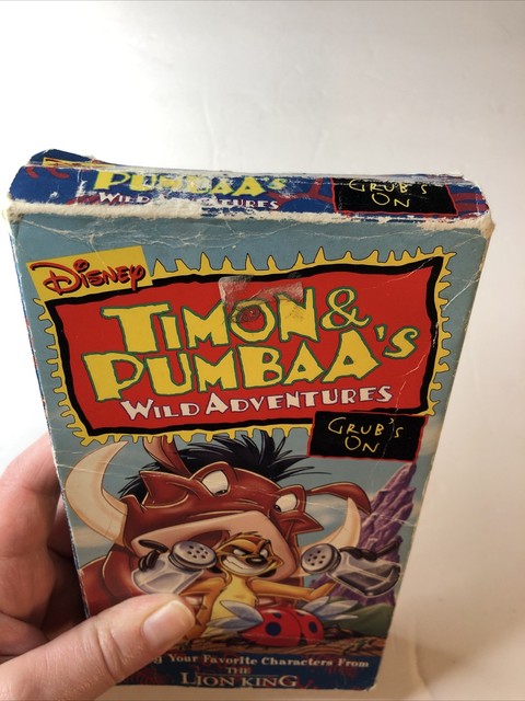 Timon and Pumbaas Wild Adventures - "Grubs On" (VHS, 1996) for sale ...