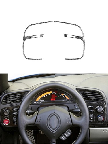 2Pcs Dashboard Air Vent Frame Trim Cover Carbon Fiber For Honda S2000 ...