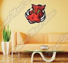 Wild Boar Red Hog Pig Head Cartoon Kids Wall Sticker Room Interior ...