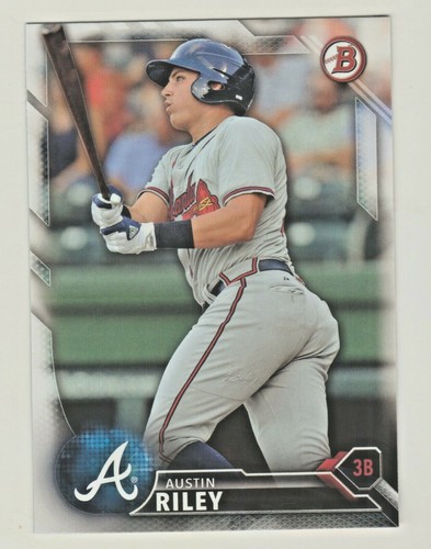 2016 Bowman Draft #BD-165 AUSTIN RILEY RC Rookie Atlanta Braves QTY ...