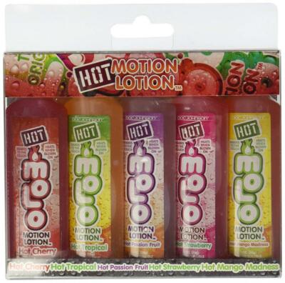 Doc Johnson Hot Motion Lotion - 5 Flavor Variety Pack - Flavored ...