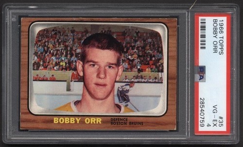 1966 TOPPS #35 BOBBY ORR ROOKIE CARD PSA 4 VG-EX | eBay