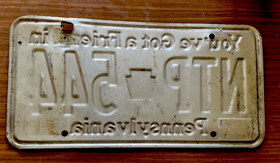 PA Vintage Auto license plate 1991 You’ve Got A Friend In Pennsylvania ...