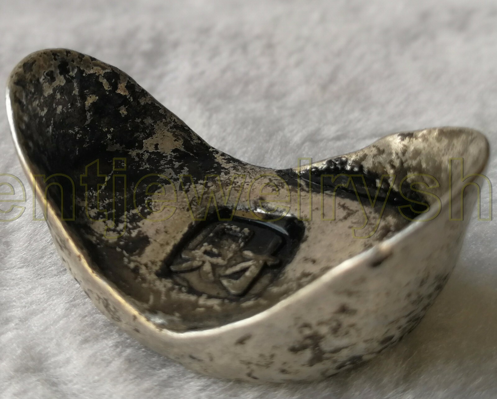 antique old Chinese Qing famous "Ingot" tibet silver ingots Figures ...