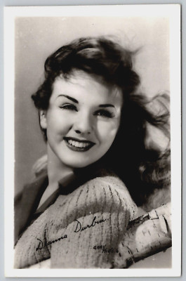Vintage Postcard - RPPC - Deanna Durbin - Canadian Actress - Actor ...