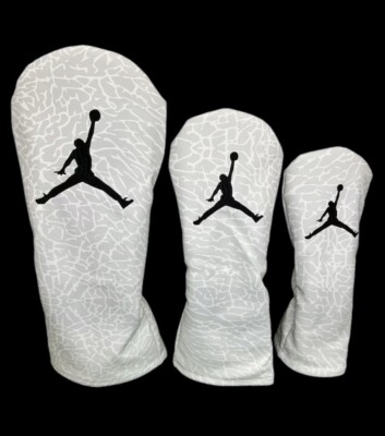 Air Jordan Head Cover Grey and White Elephant Print Leather | eBay