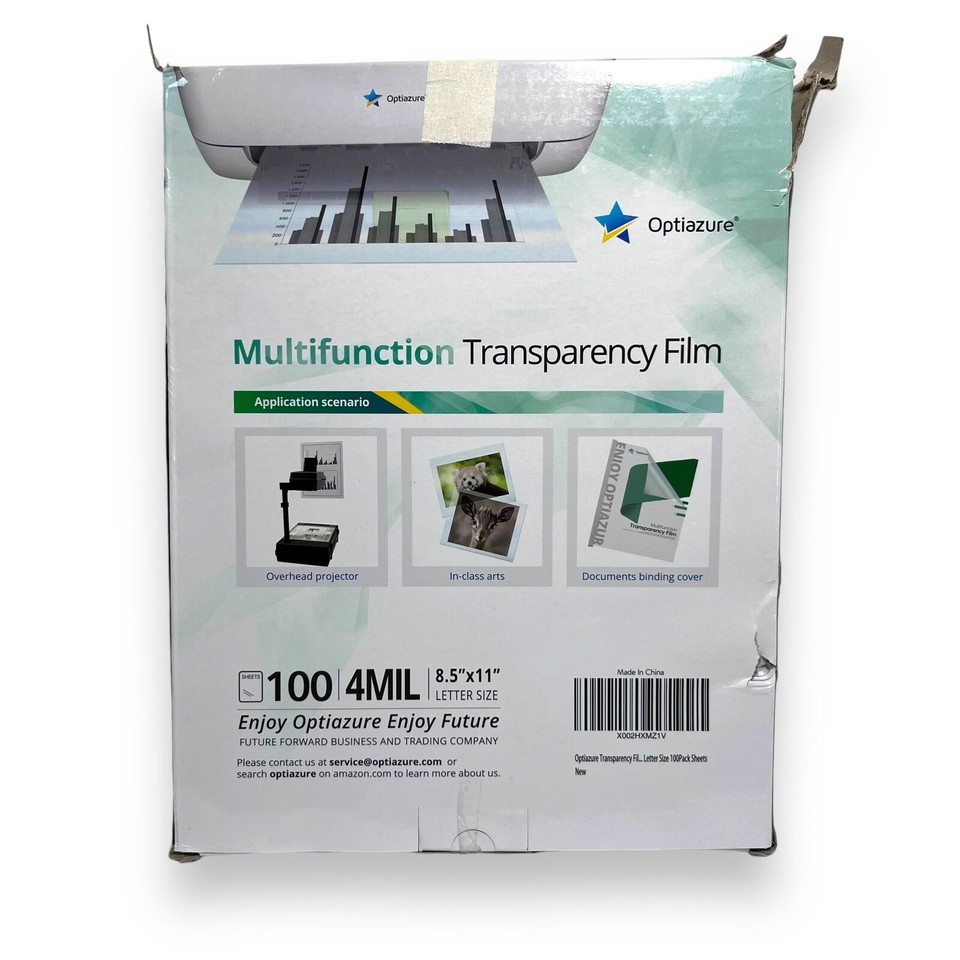 Transparency Film, Overhead Projector Film for Laser Jet Printer and ...
